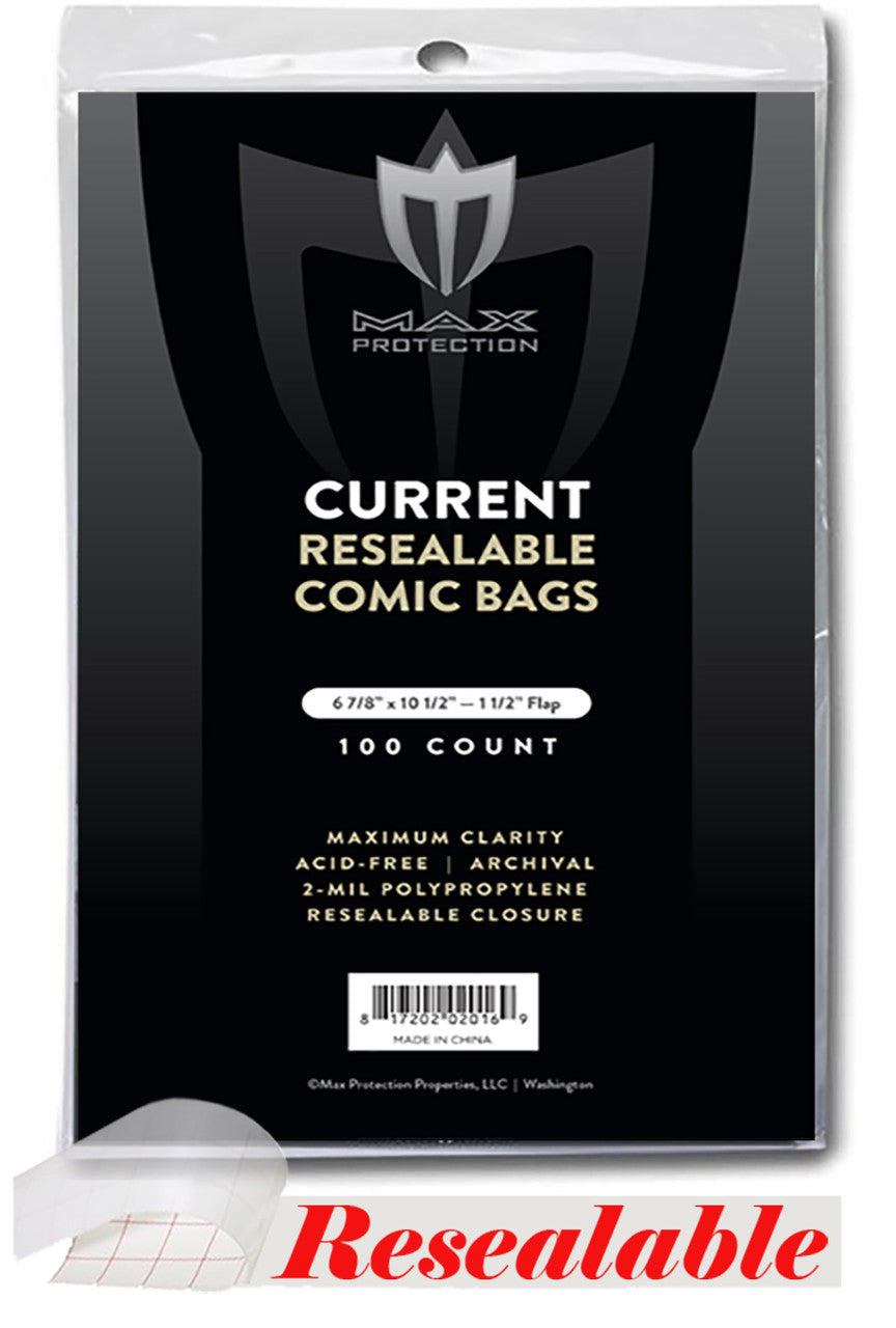 Current Resealable Comic Bags - 100ct Pack – Columbia Sports Wholesale