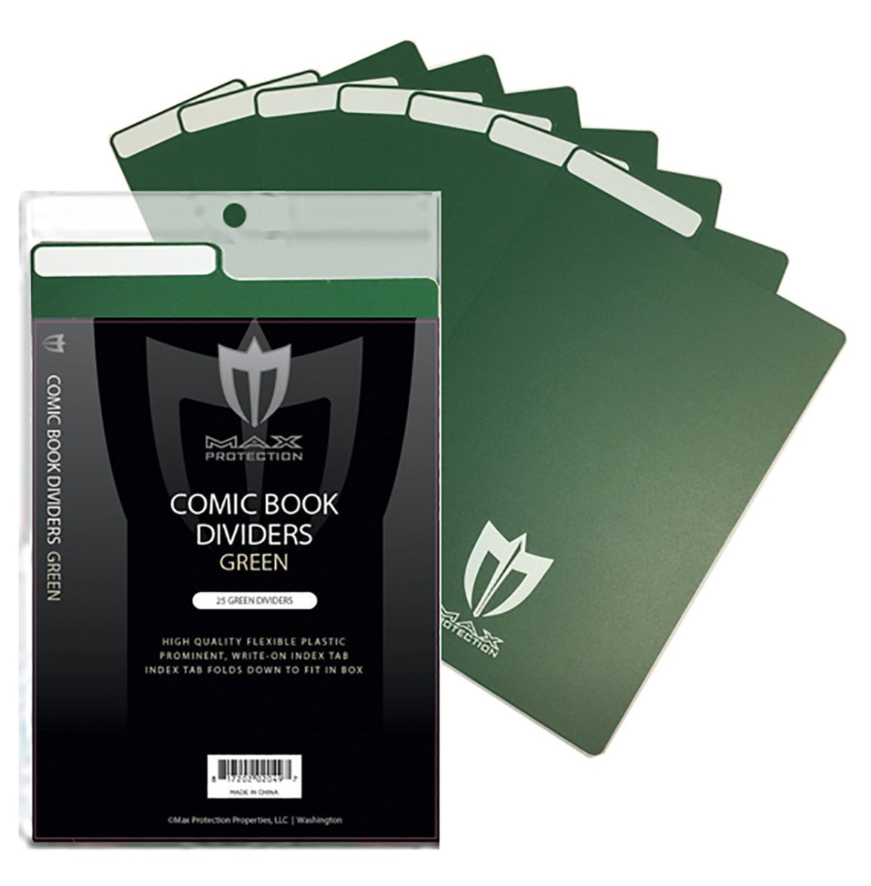 Comic Book Dividers - Green - 25ct Pack – Columbia Sports Wholesale