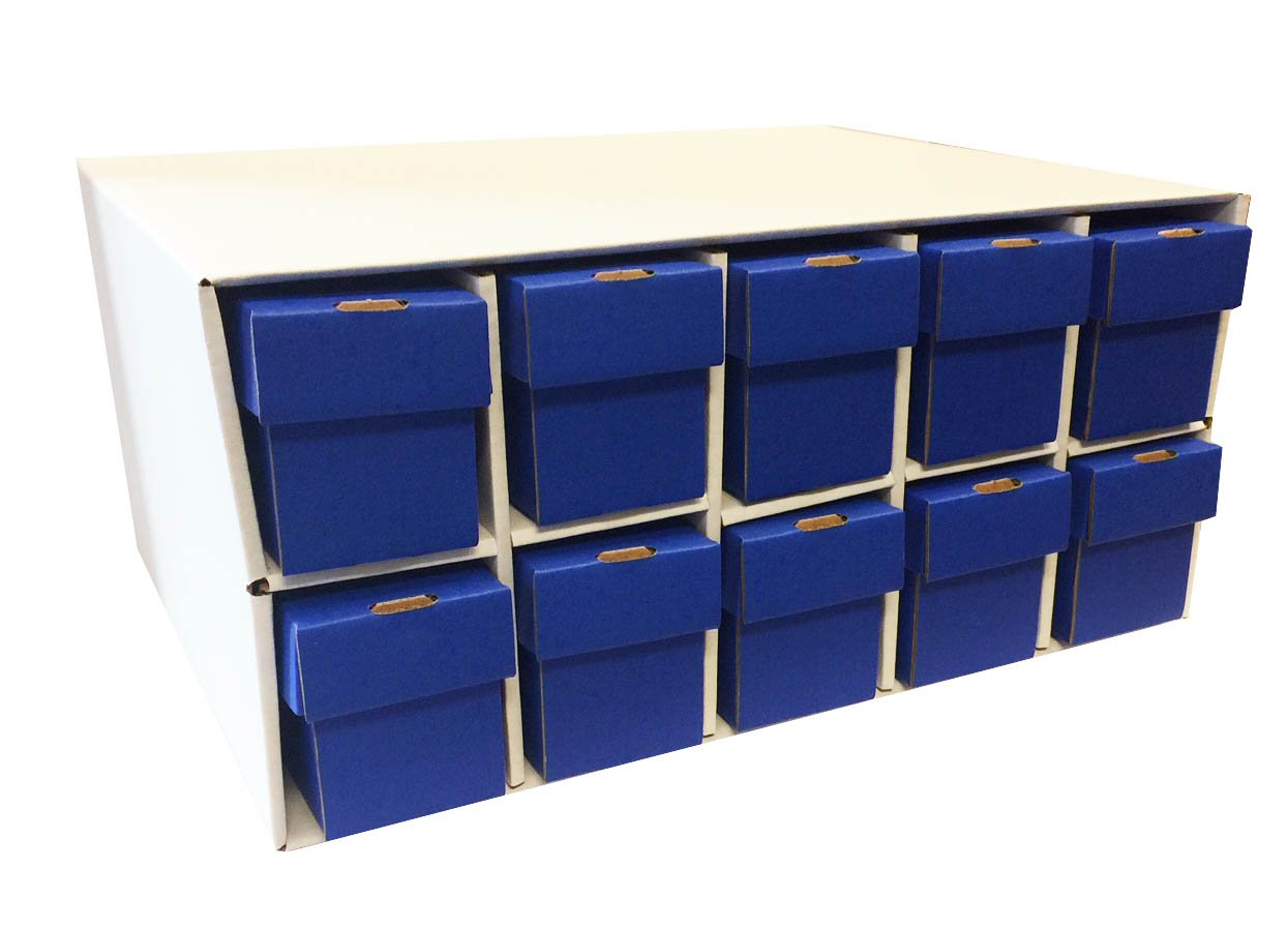 Penthouse Card Storage Unit Blue Drawers (Fits Raw and Sleeved Cards ...